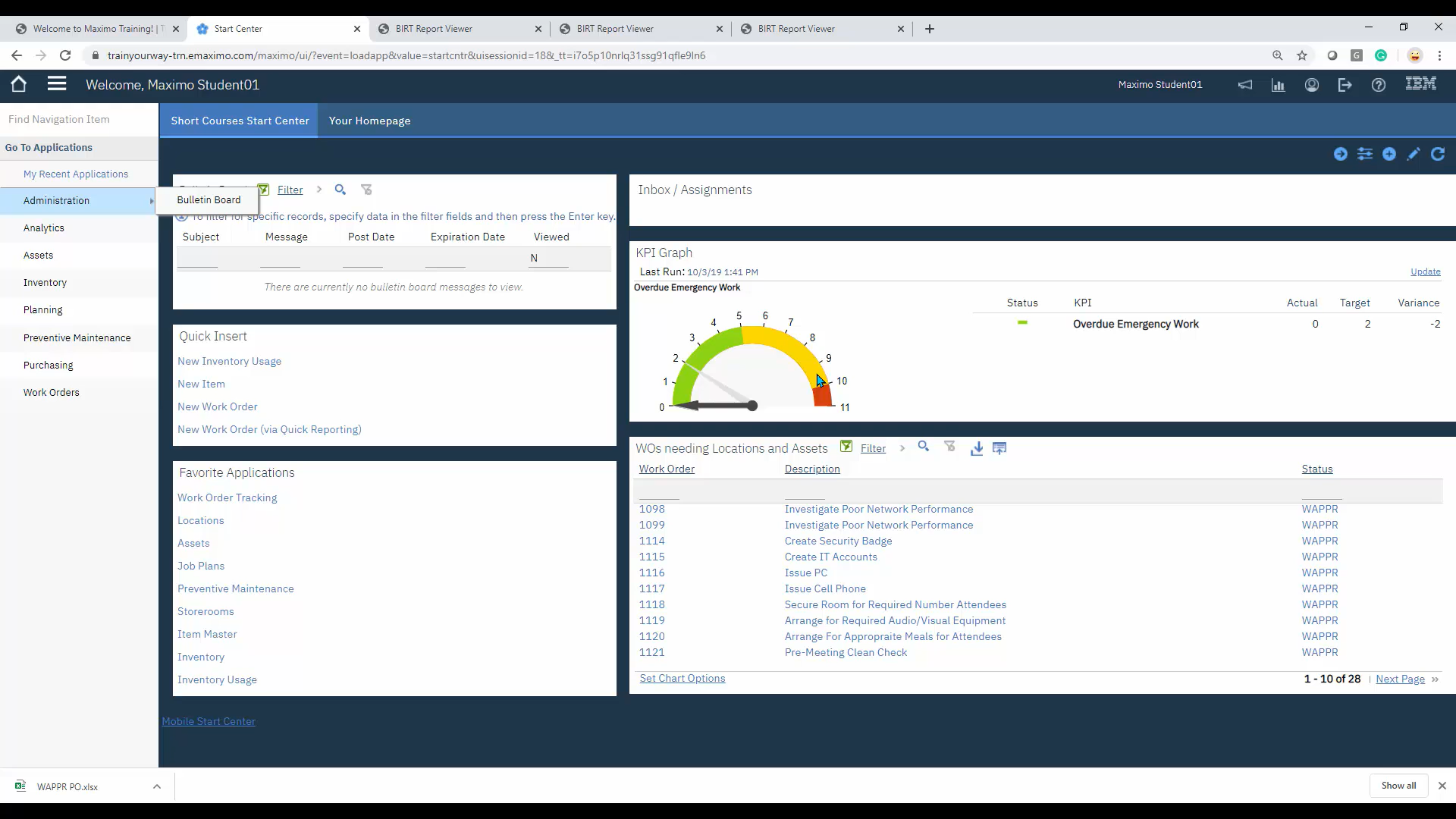 Ibm Maximo 7 6 Training Projetech Inc